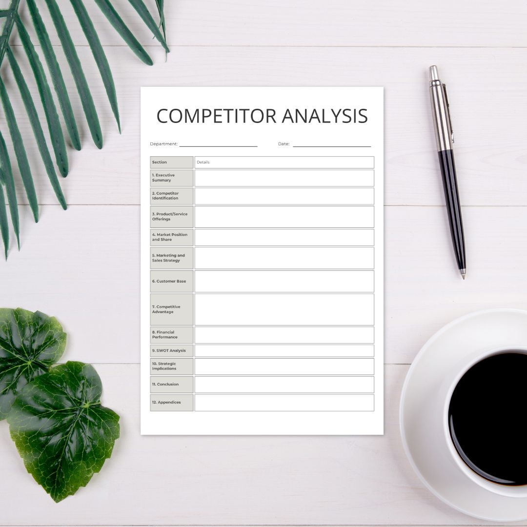 Competitor Analysis Template - WorkWell Spaces